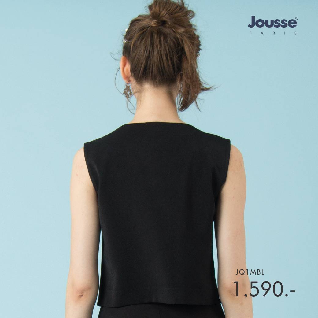 เสื้อแขนกุดสีดำ สุดคลาสสิค | Jousse JQ1MBL - A`MAZE Multi-Lifestyle Store
